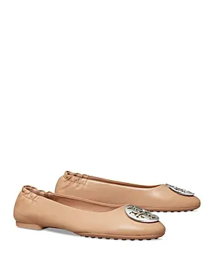 Tory Burch Claire Ballet Flats - Light Sand | Editorialist